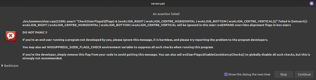 Veracrypt error message - Help - NixOS Discourse