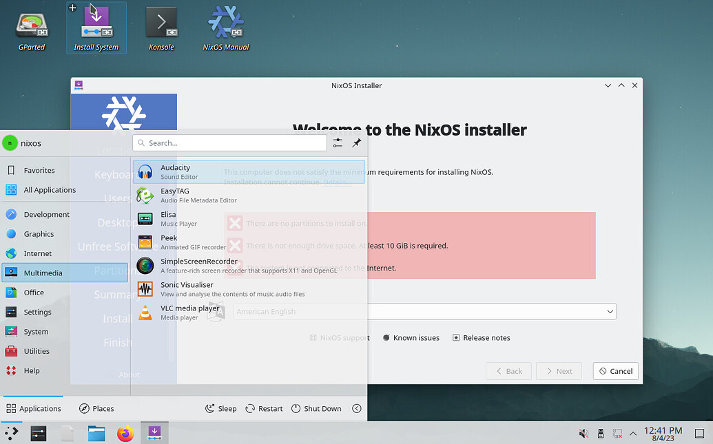 Any possibility of purely offline GUI installer ISO? - Help - NixOS Discourse