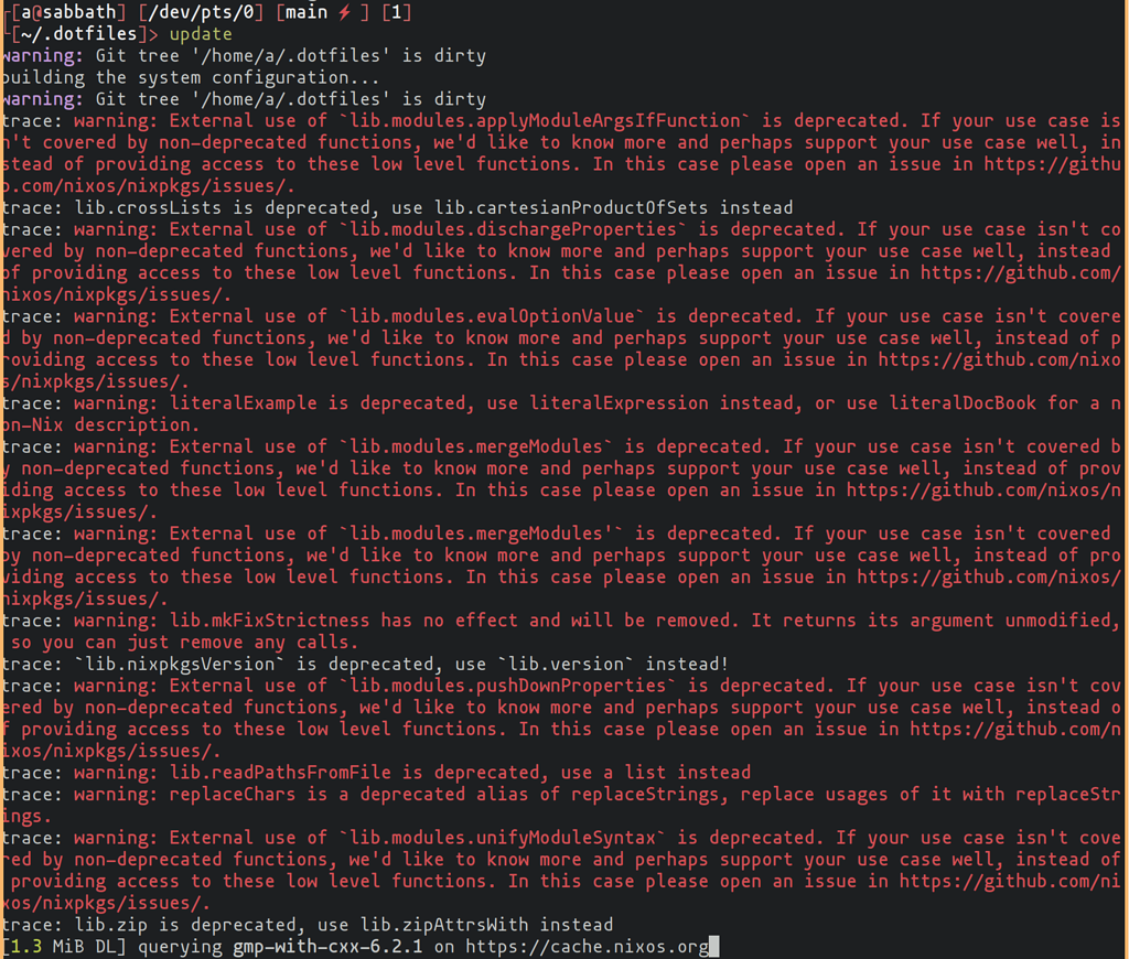 Find source of a deprecation warning - Help - NixOS Discourse