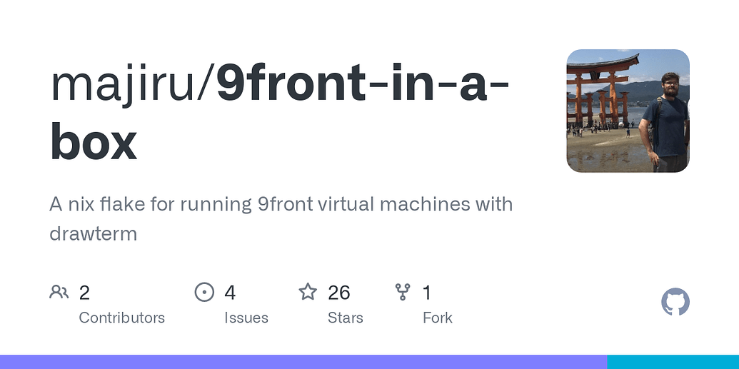 GitHub - majiru/9front-in-a-box: A nix flake for running 9front VMs ...