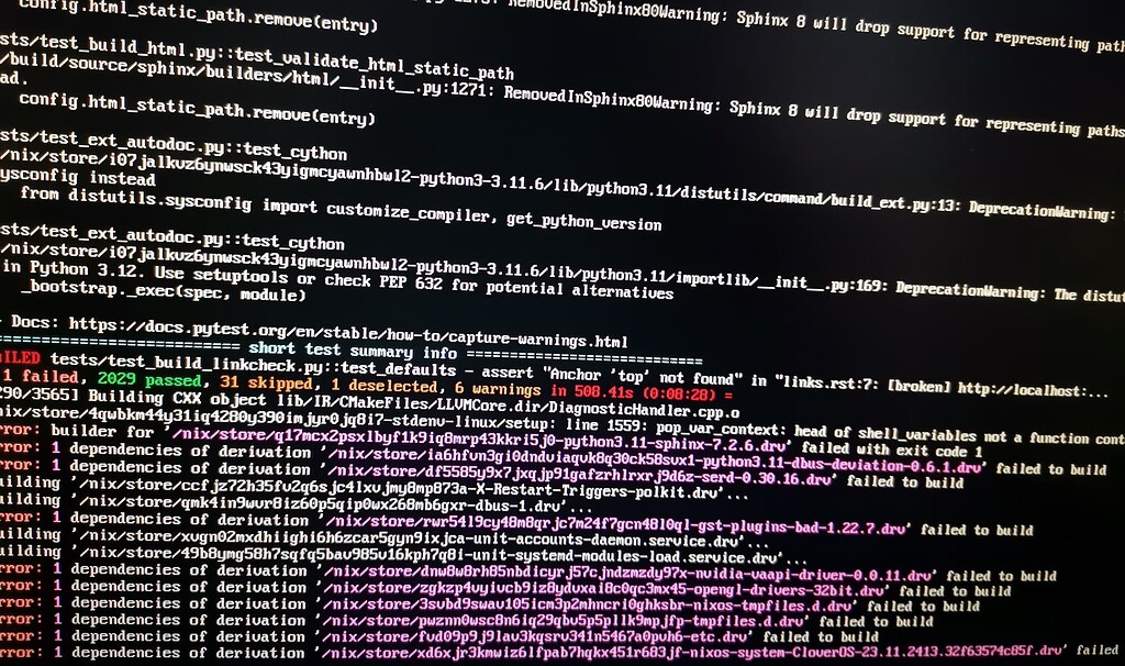 What is the solution to the error in the dependency of derivation ...