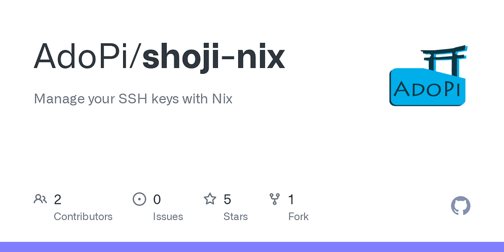 Shoji Nix Ssh Key Management Module For Nix Announcements Nixos Discourse
