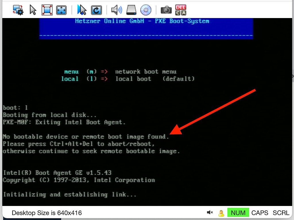 "No bootable device or remote boot image found" on new server - Help - NixOS Discourse