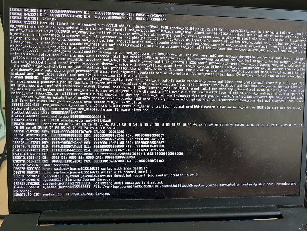 Kernel panic - how to retrieve logs? - Help - NixOS Discourse