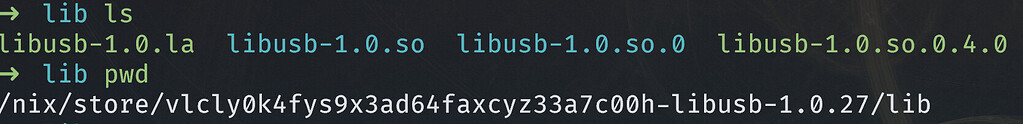 Libusb-1.0.so not found in precompiled library - Help - NixOS Discourse