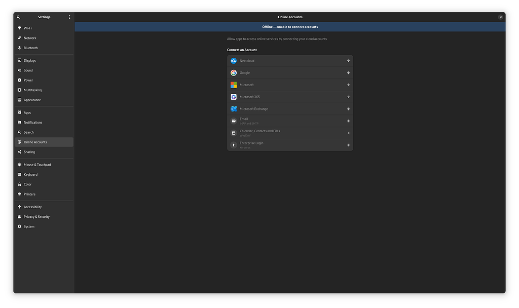Gnome Online Accounts Offline - Help - NixOS Discourse