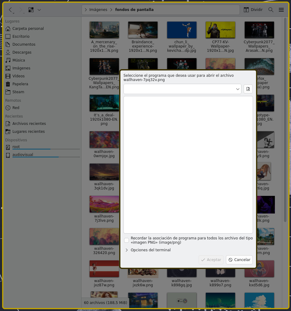 Hyprland & Dolphin file manager: trying to open an image asks for a program to use for open it ...